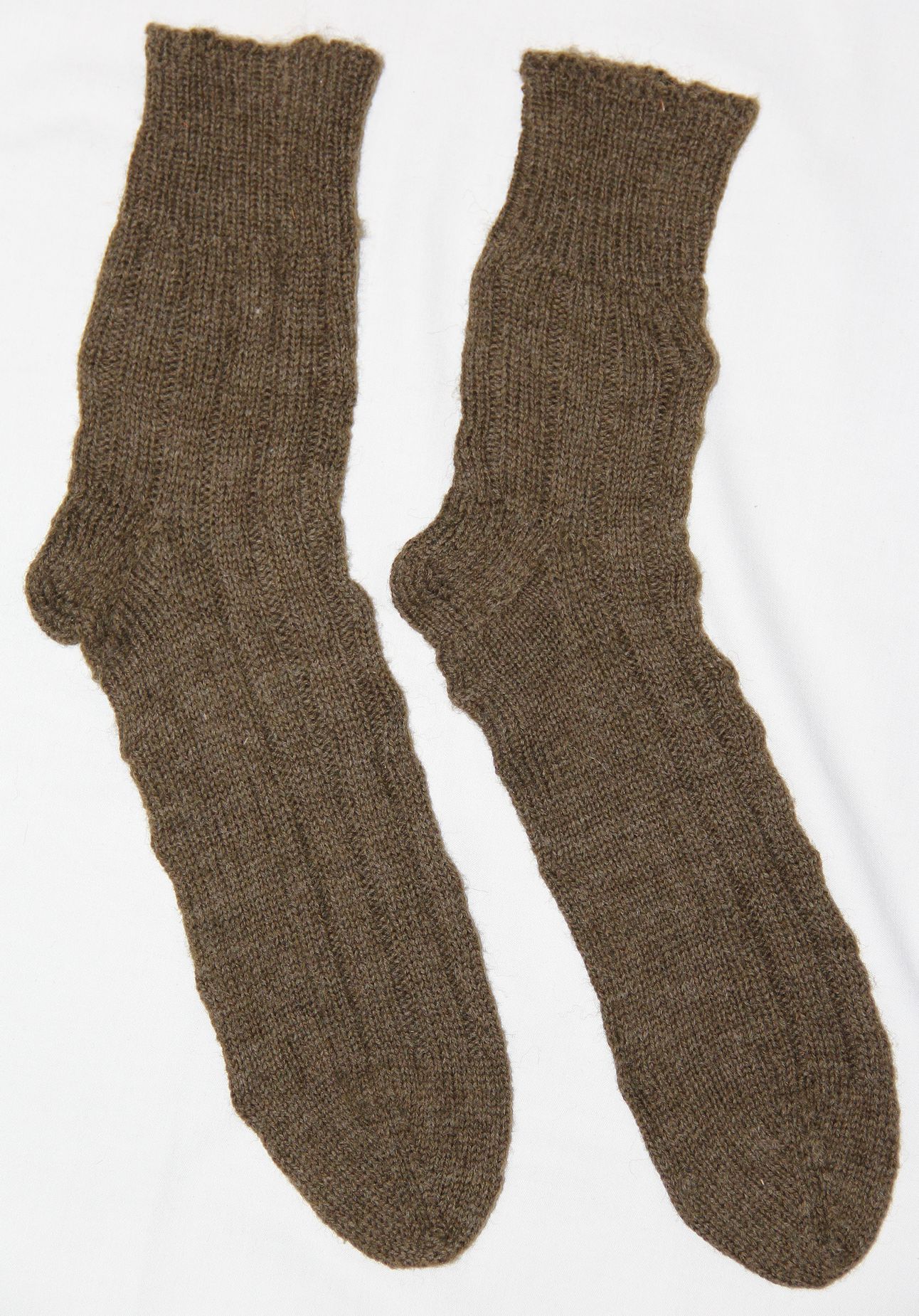 B008. RARE PAIR OF WWI U.S. KNIT WOOL FIELD SOCKS - B & B Militaria