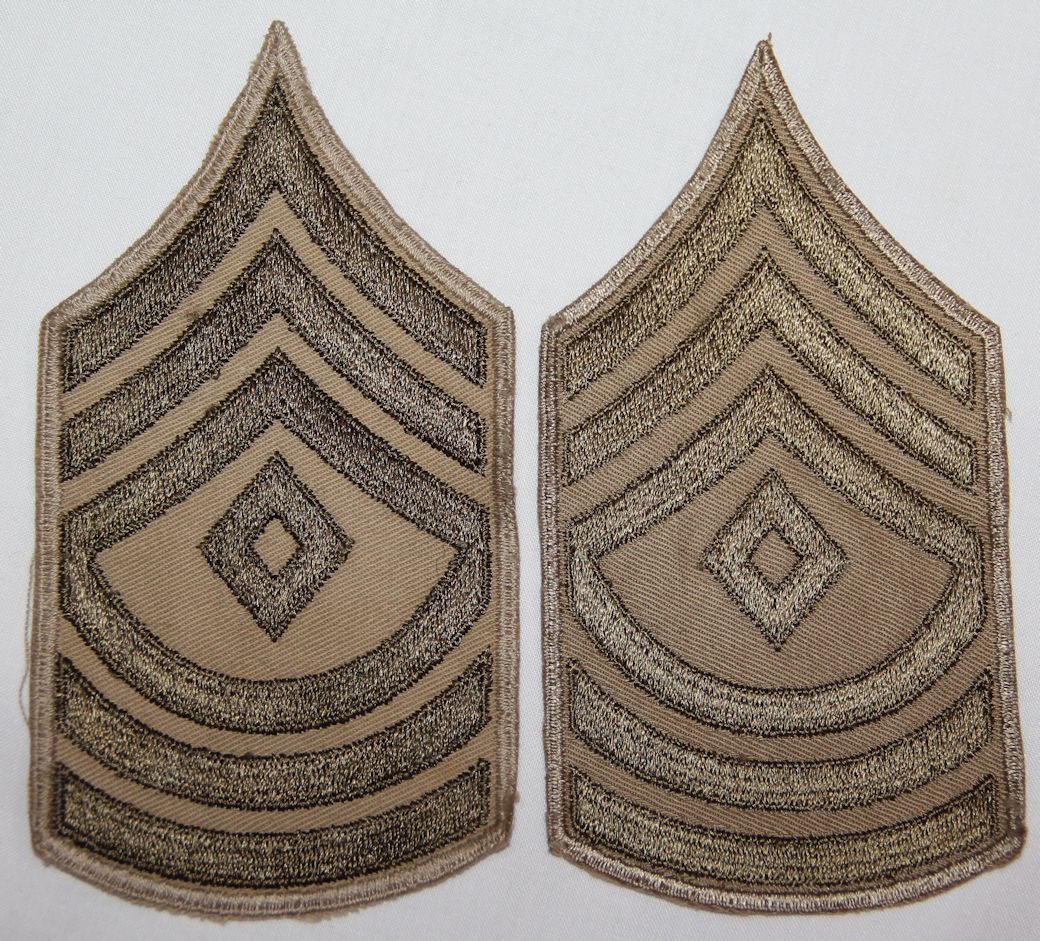 G181. WWII FIRST SERGEANT CHEVRONS - B & B Militaria