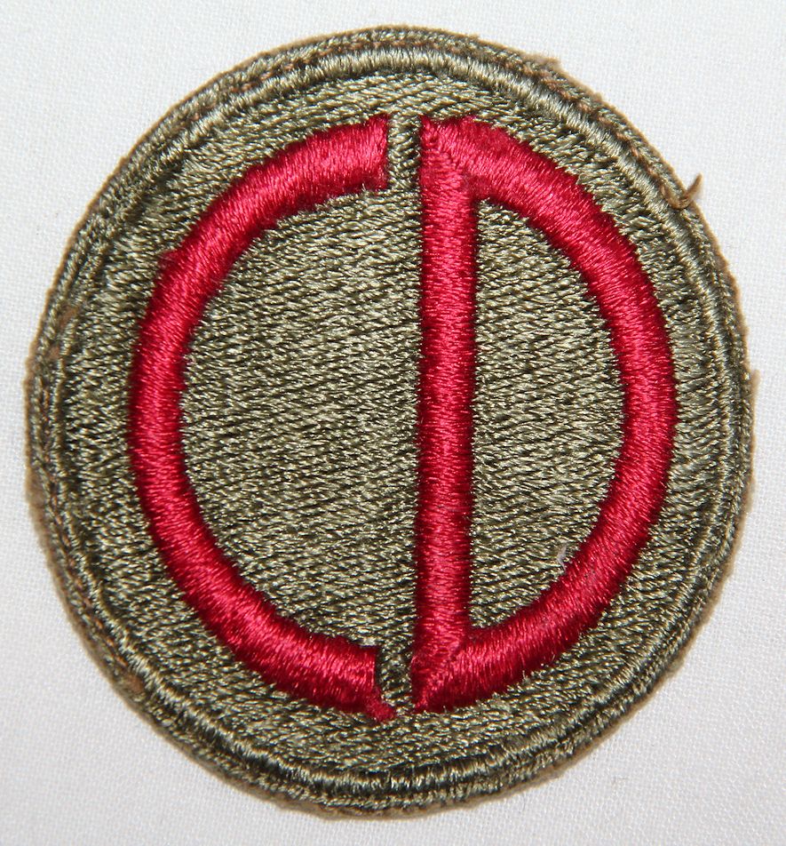 G110. WWII GREENBACK 85TH INFANTRY DIVISION PATCH - B & B Militaria