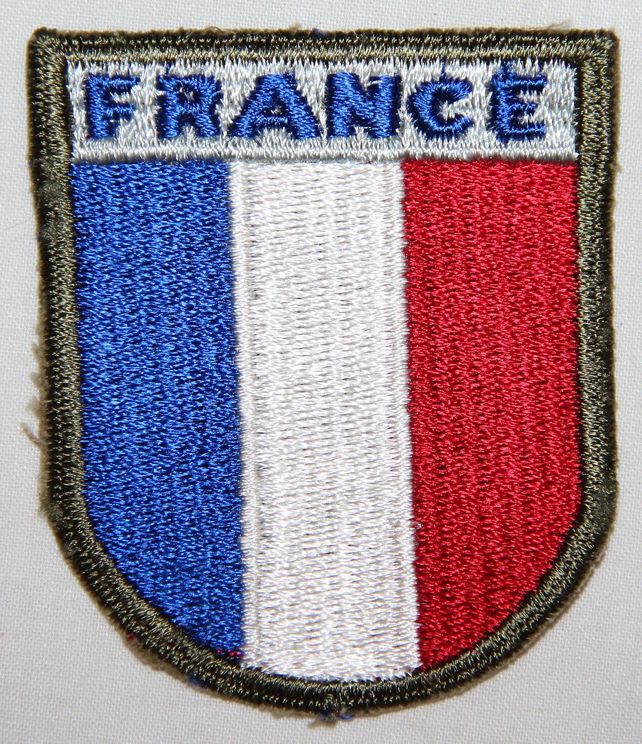 G141. WWII FRENCH TROOPS IN AMERICA PATCH - B & B Militaria