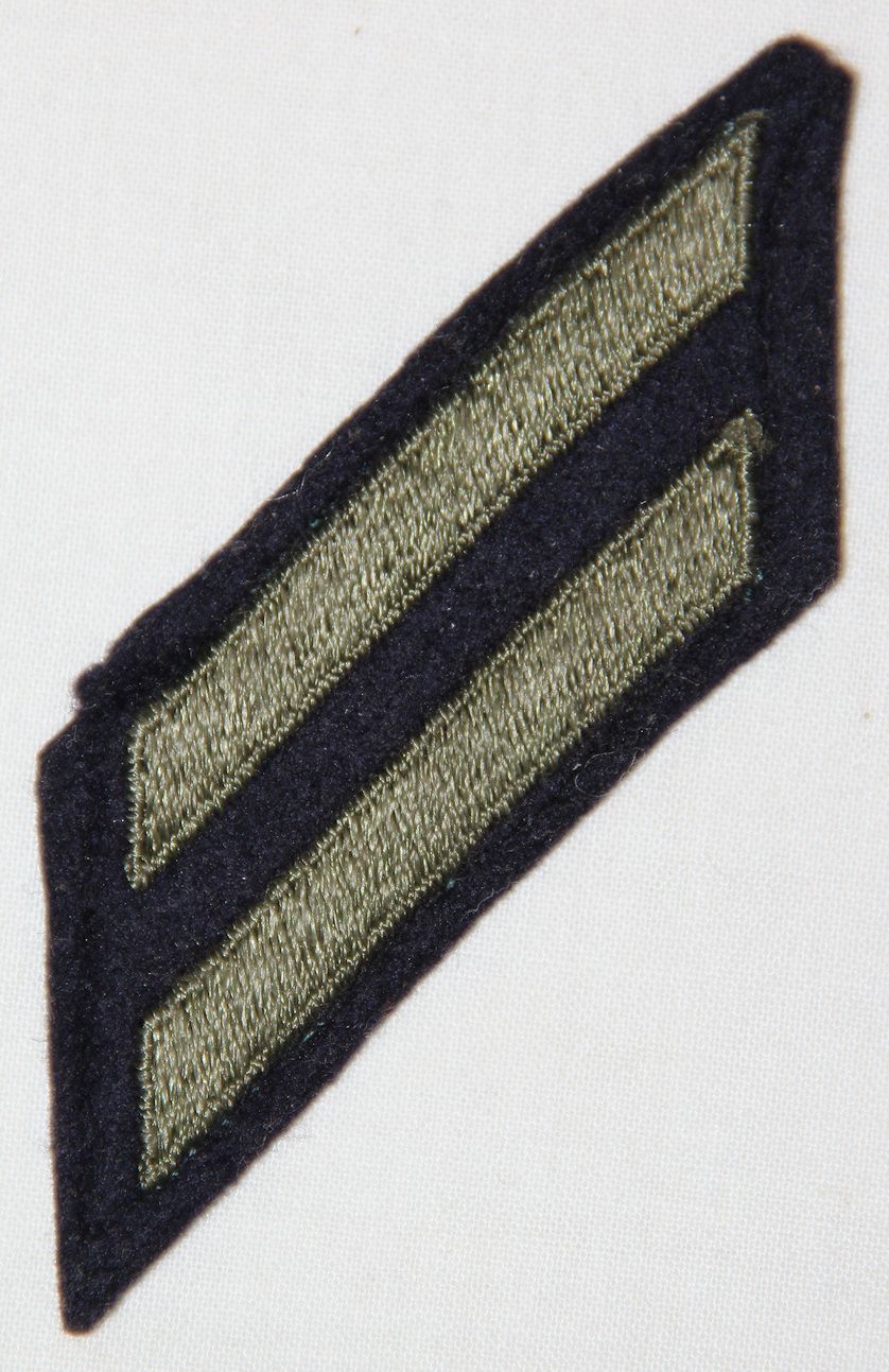 G144. 2 WWII UNIFORM SERVICE STRIPES - B & B Militaria
