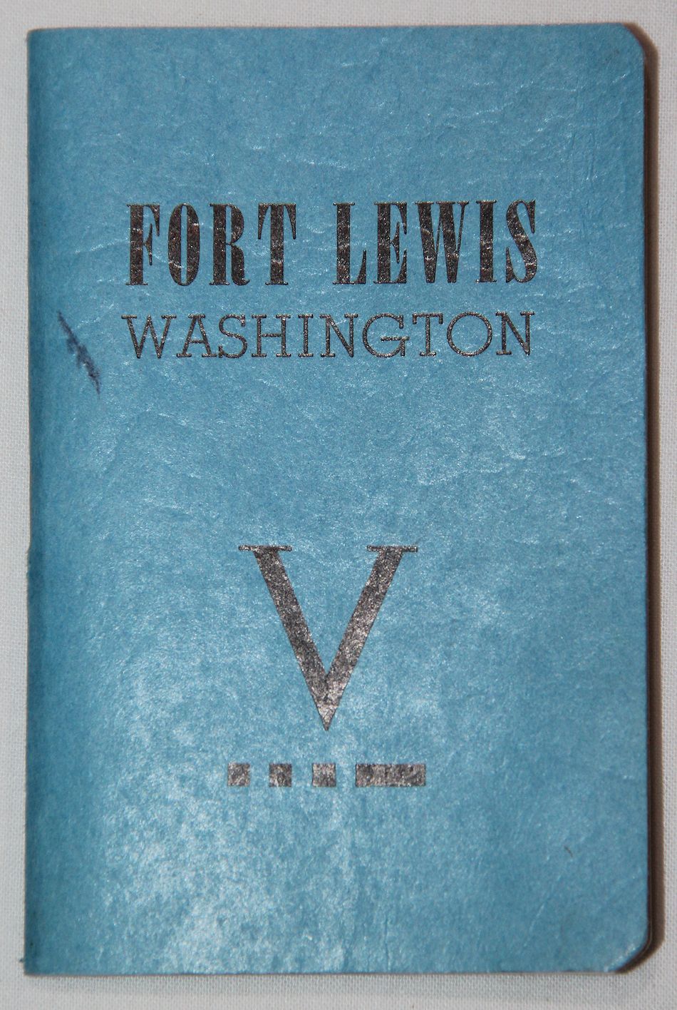 J076. WWII FORT LEWIS WASHINGTON INFORMATION AND ADDRESS BOOK - B & B ...