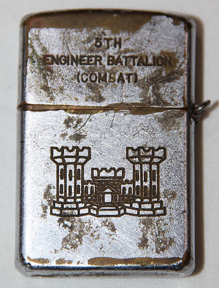 S153. KOREAN WAR ERA 5TH COMBAT ENGINEER BATTALION LIGHTER - B & B ...