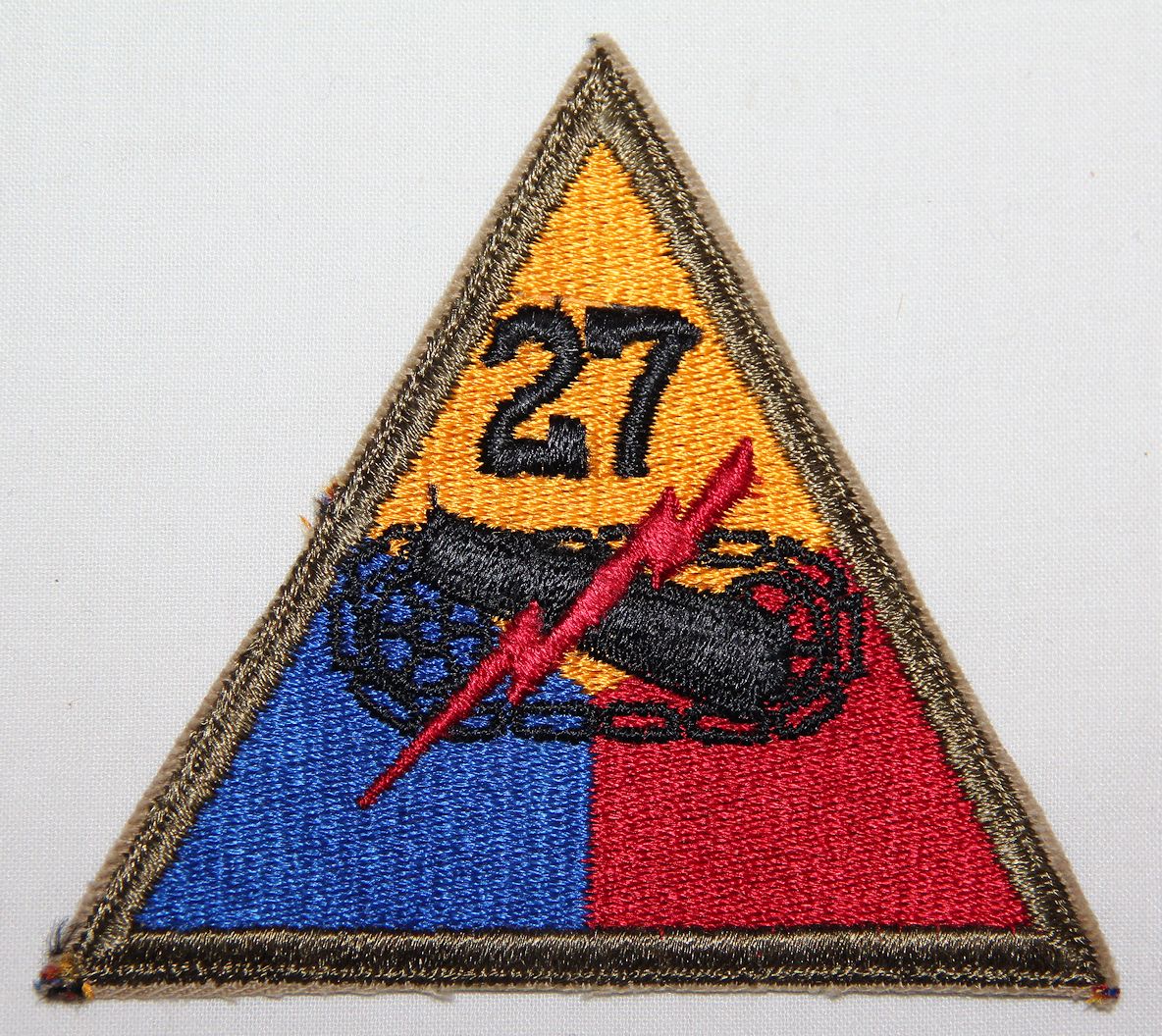S150. KOREAN WAR ERA 27TH ARMORED DIVISION PATCH - B & B Militaria
