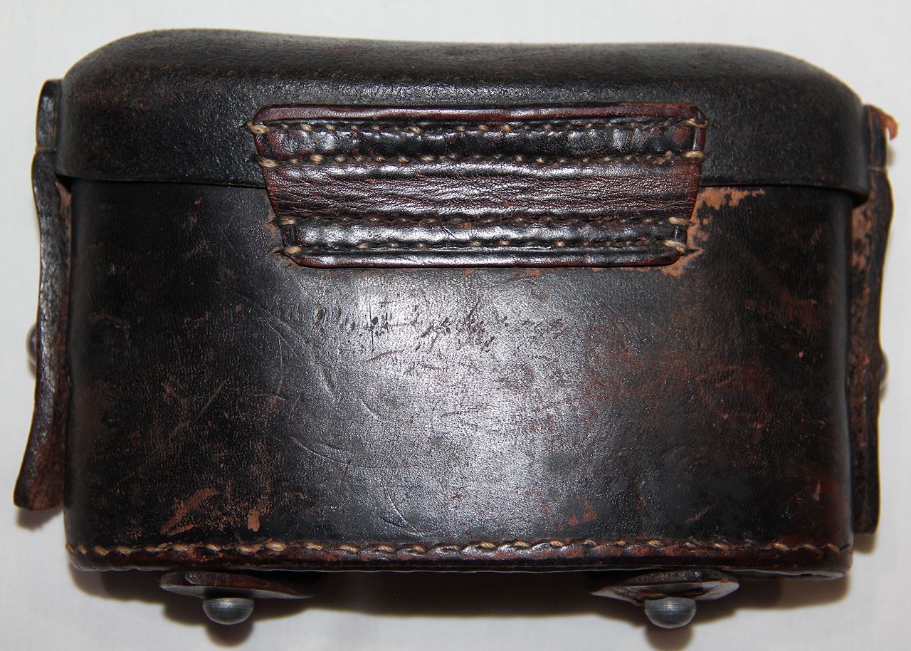 B342. WWI GERMAN 1915 DATED LEATHER CARTRIDGE BOX - B & B Militaria
