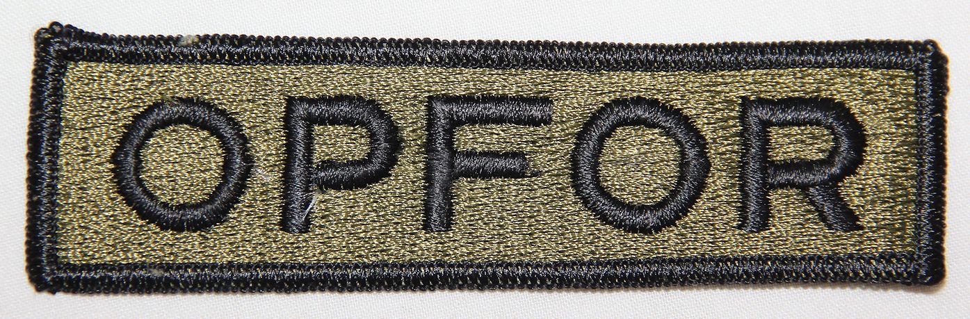 U053. OPFOR JACKET PATCH UNIFORM TAPE - B & B Militaria