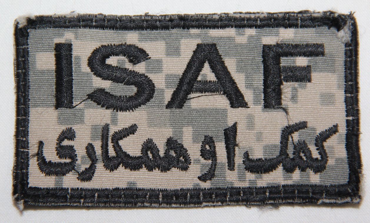 U059. THEATER MADE ISAF ACU PATCH - B & B Militaria