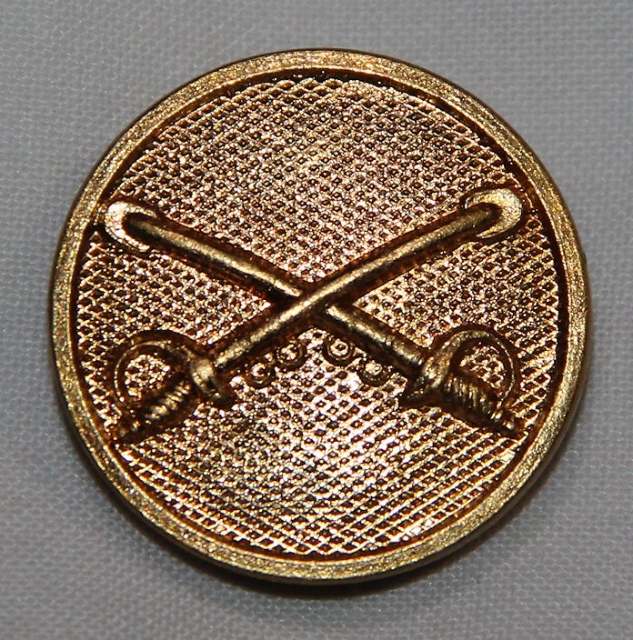 B375. TYPE 1 GILT EM CAVALRY COLLAR DISK - B & B Militaria