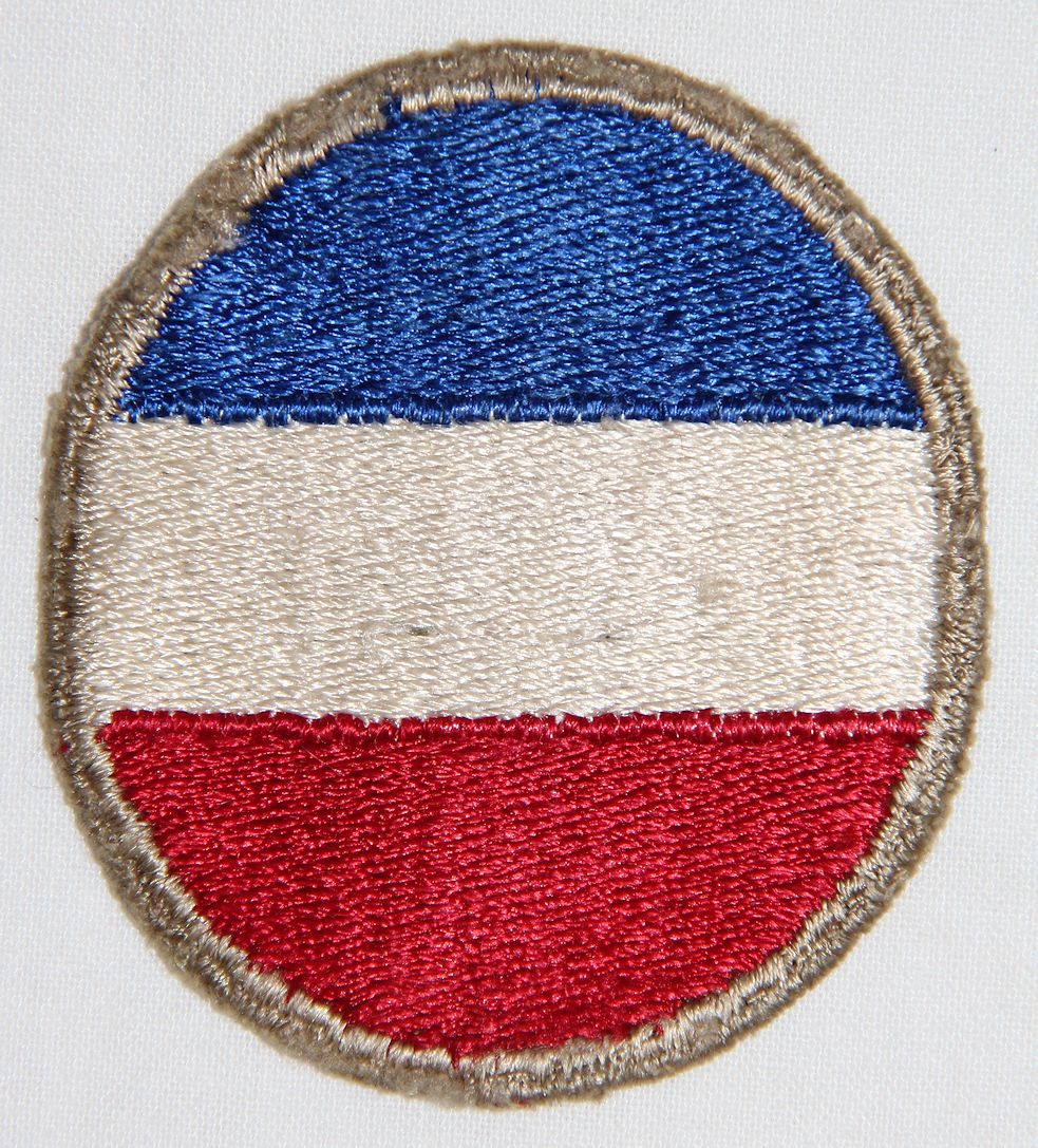 G265. RARE WWII BUFF BORDER ARMY GROUND FORCES PATCH - B & B Militaria