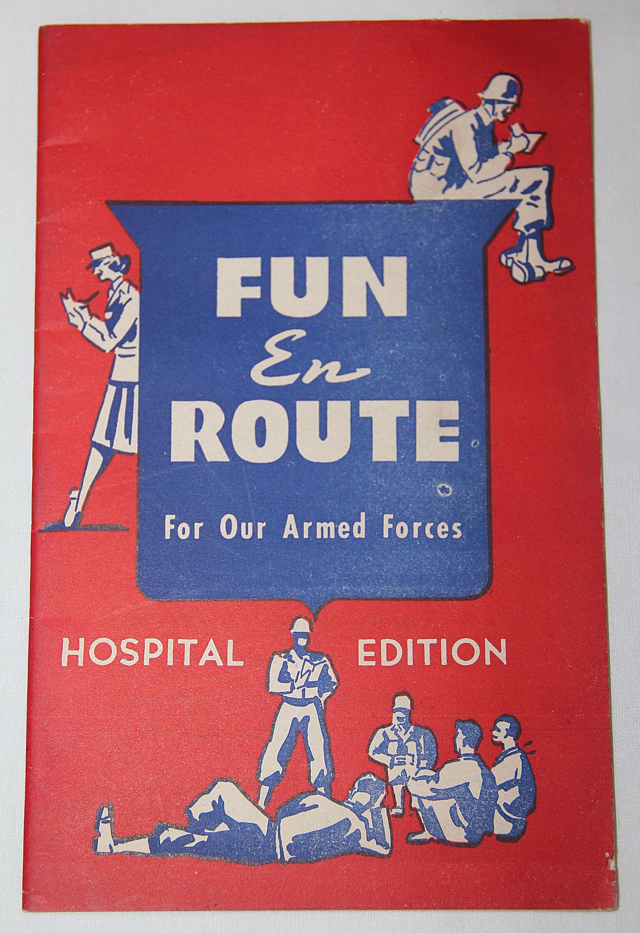 J120. WWII "FUN EN ROUTE" HOSPITAL EDITION ACTIVITY BOOK - B & B Militaria