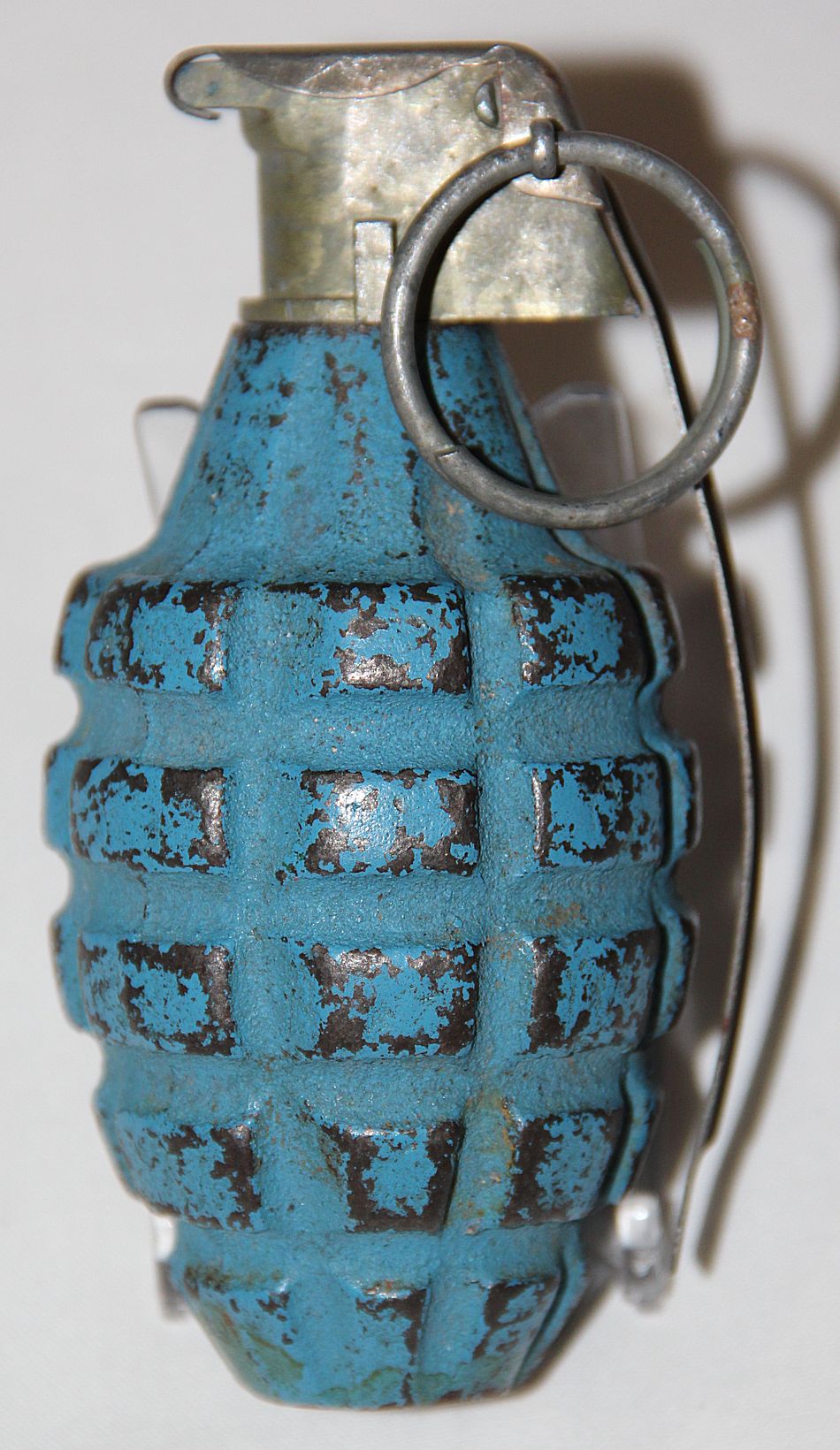 E571. INERT WWII PRACTICE MKII GRENADE WITH M10A3 FUSE - B & B Militaria