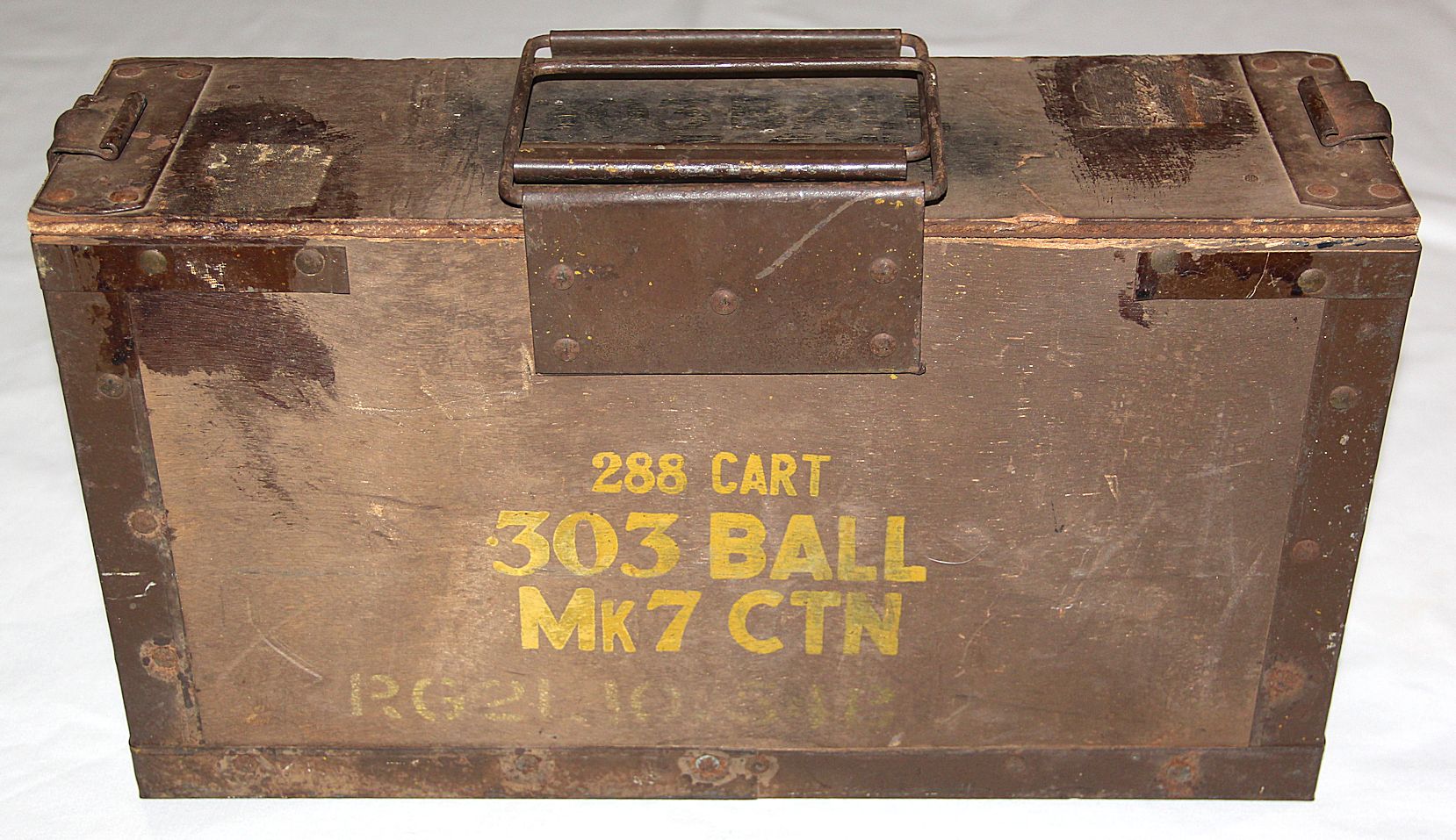 E623. WWII-KOREA BRITISH 303 ENFIELD AMMUNTION BOX - B & B Militaria