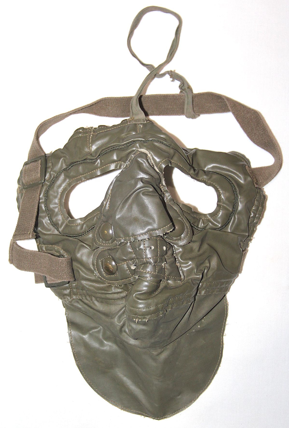 C124. WWII 1943 USN EXTREME COLD WEATHER FACE MASK - B & B Militaria