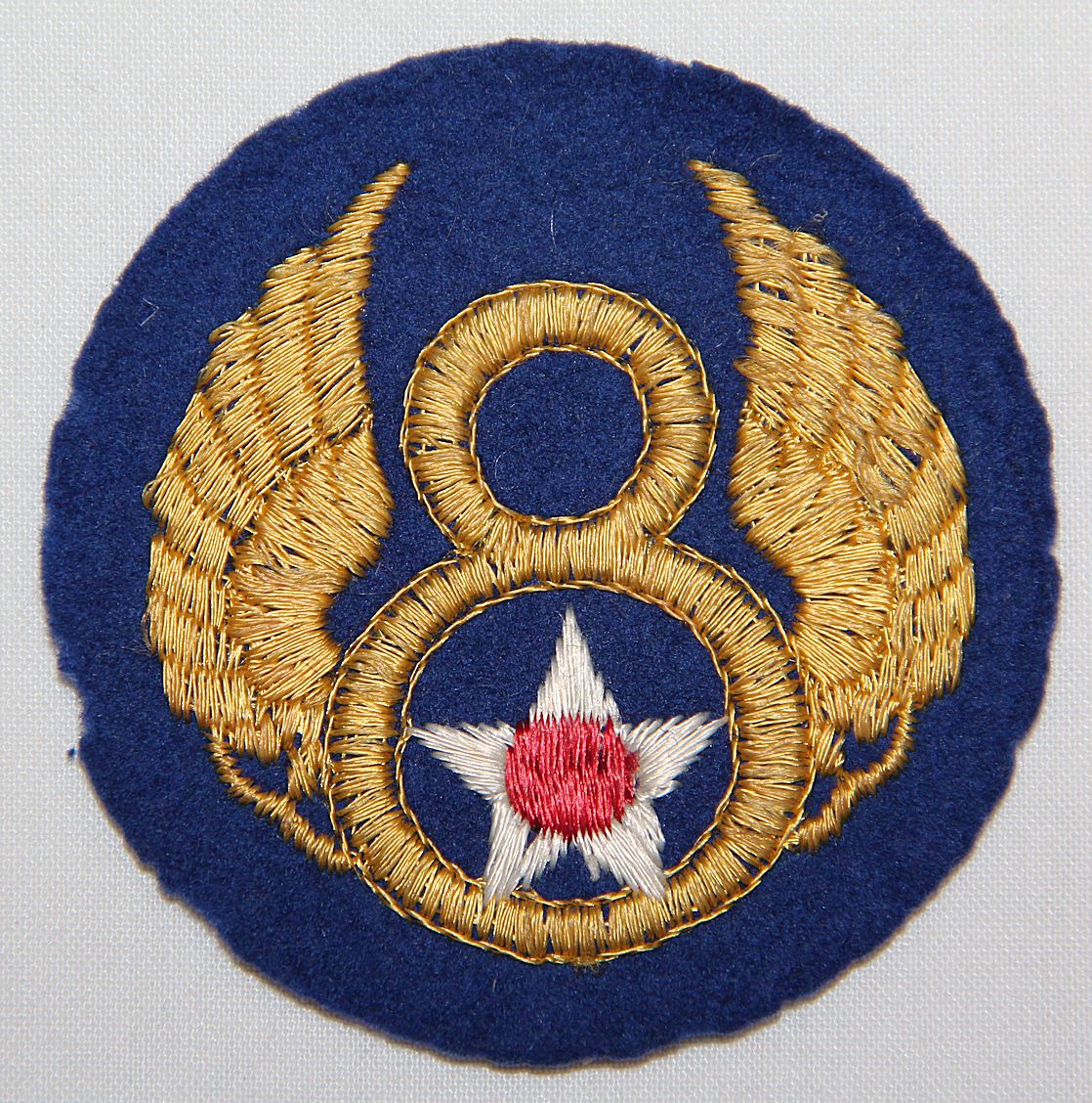 G283. WWII BRITISH MADE 8TH AAF PATCH - B & B Militaria