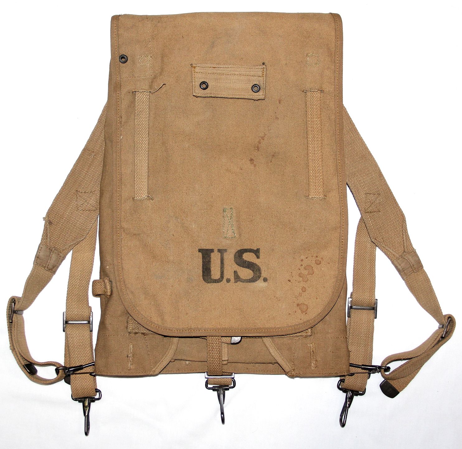 B515. NICE WWI 1918 DATED M1910 HAVERSACK - B & B Militaria
