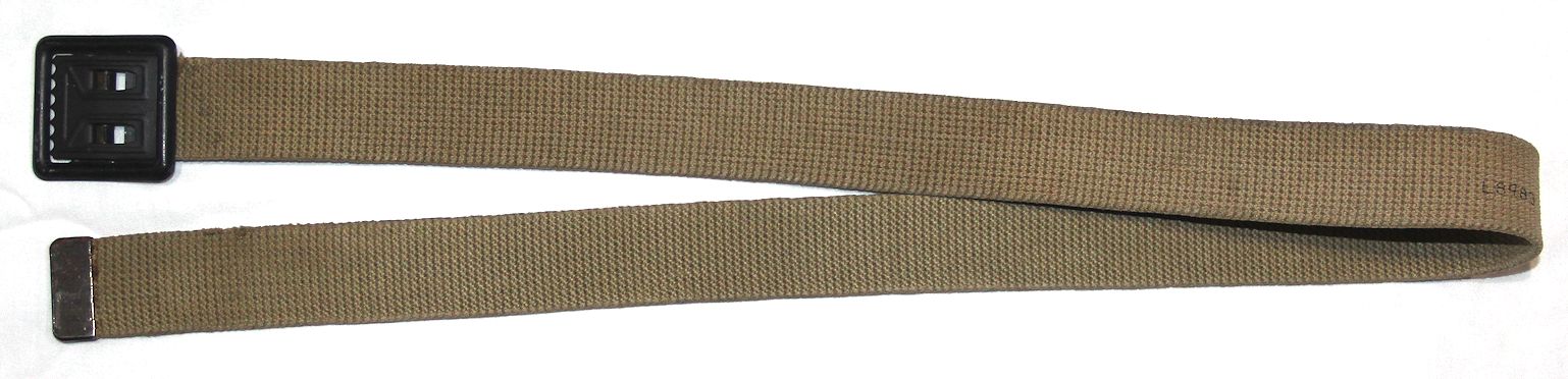 E658. WWII TROUSER BELT WITH COMBAT FRICTION BUCKLE - B & B Militaria