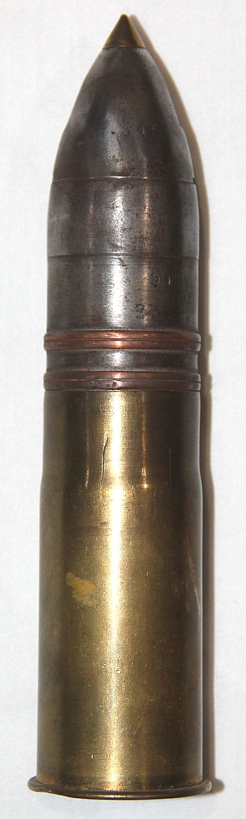 B520. INERT WWI FRENCH 37MM ARTILLERY ROUND - B & B Militaria