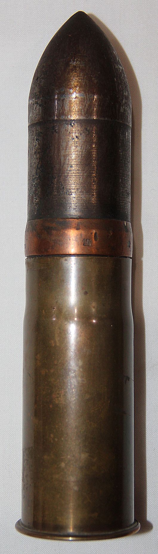 B536. INERT WWI FRENCH 1918 DATED 37MM ROUND - B & B Militaria