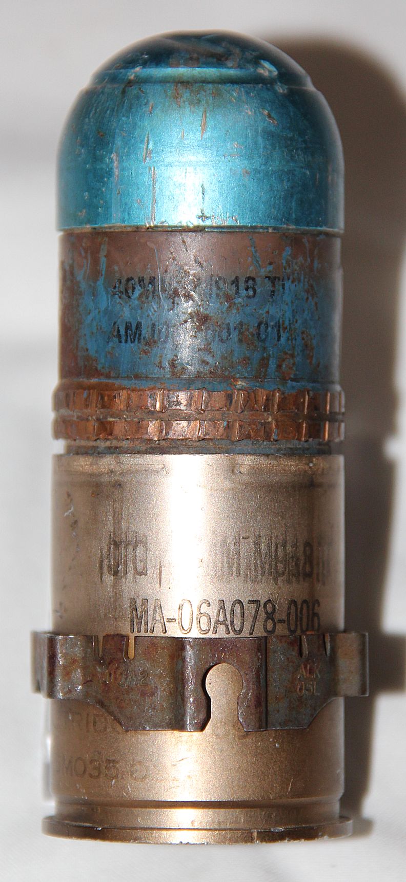 T457. INERT VIETNAM 40MM M918 TARGET PRACTICE LAUNCHING GRENADE - B & B ...