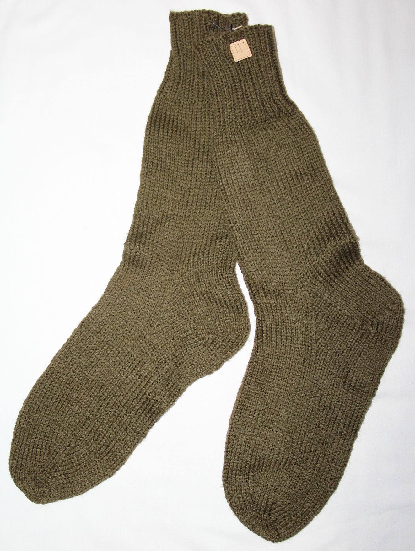 B543. UNISSUED WWI KNIT WOOL SOCKS CHRISTIAN SCIENCE WAR RELIEF - B & B ...