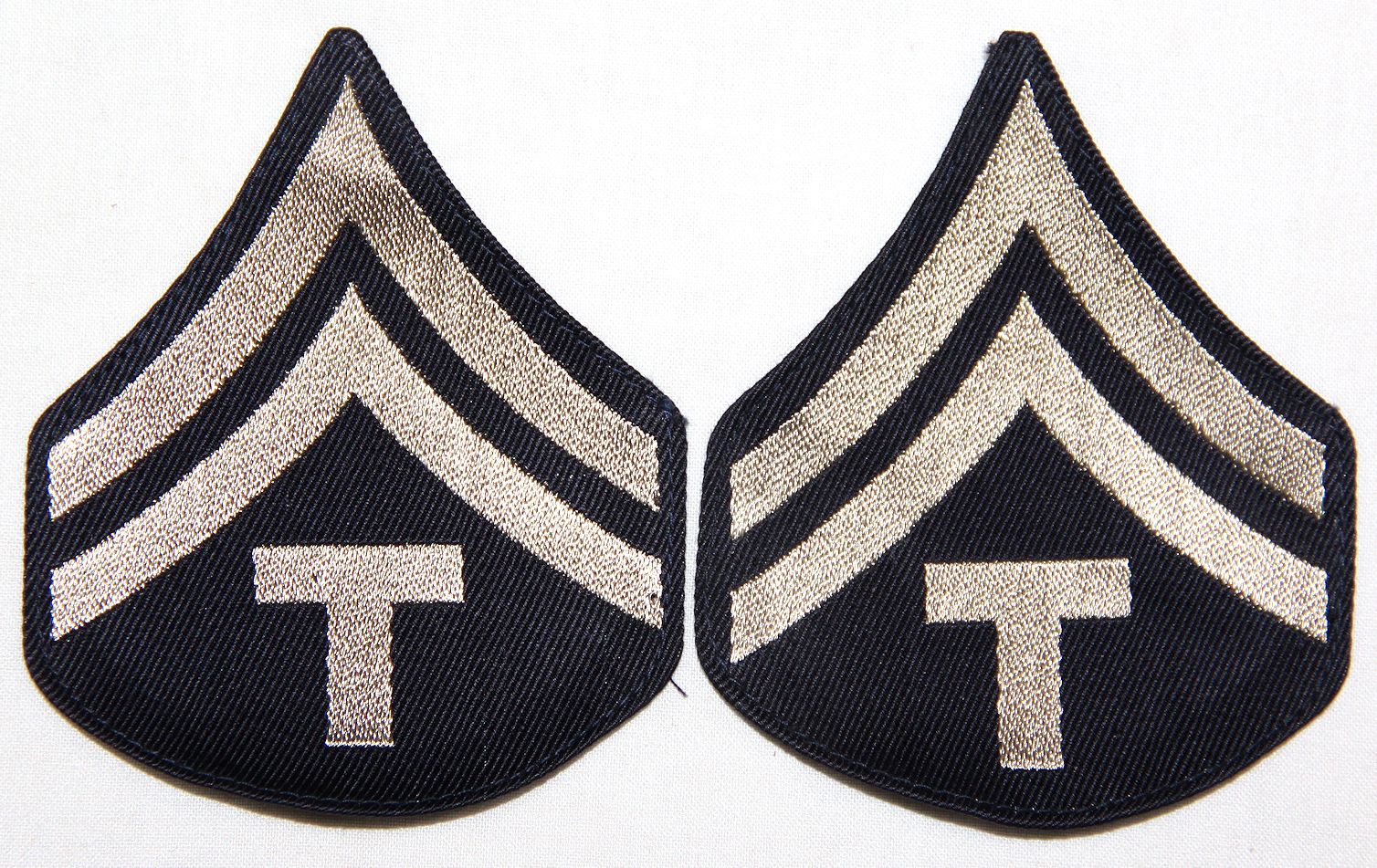 G297. UNISSUED WWII TECH CORPORAL CHEVRONS - B & B Militaria