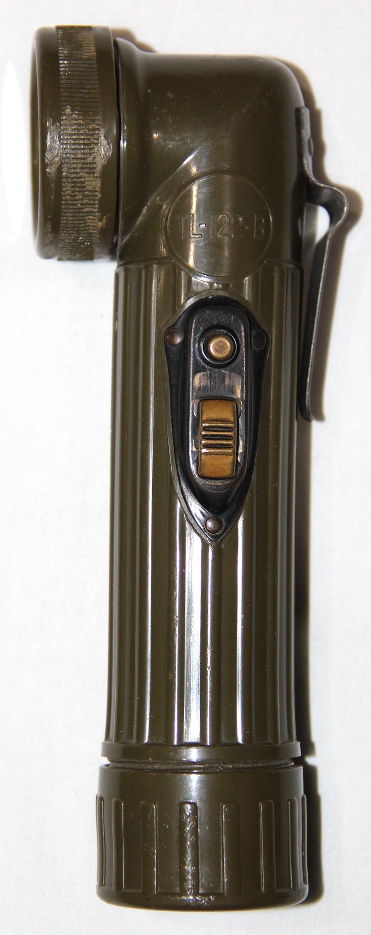 E740. WWII TL-122-B ANGLE HEAD FLASHLIGHT IN WORKING CONDITION - B & B ...