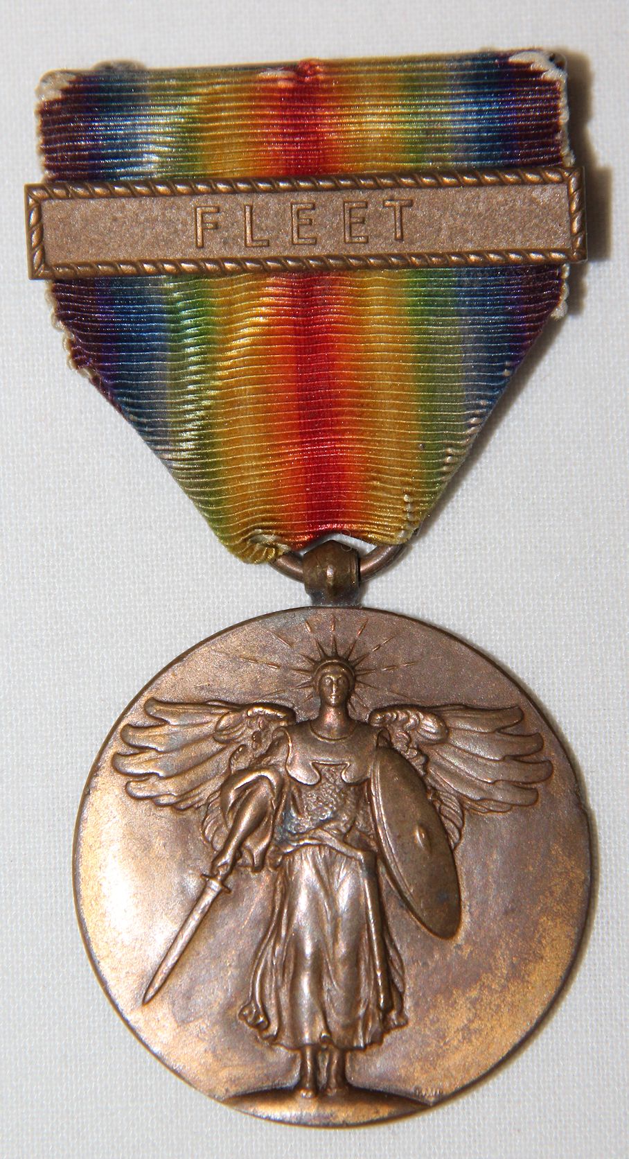 B578. WWI VICTORY MEDAL WITH USN FLEET CLASP - B & B Militaria