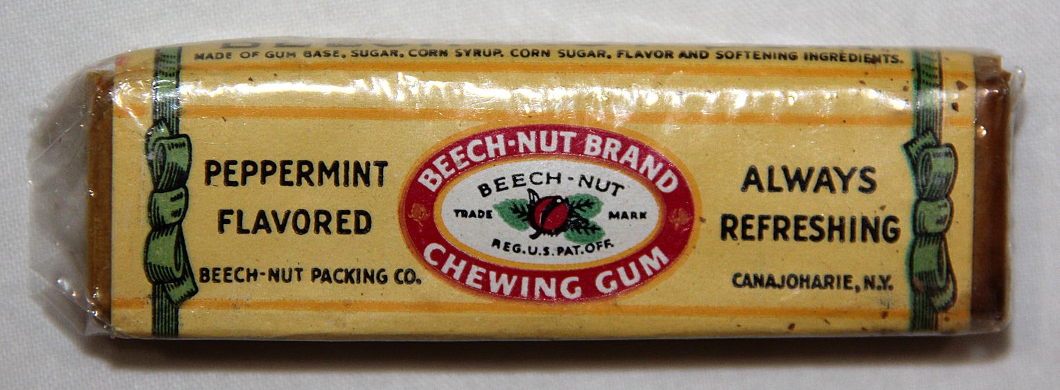 E680. PRE 1942 UNOPENED PACK OF BEECH-NUT CHEWING GUM - B & B Militaria