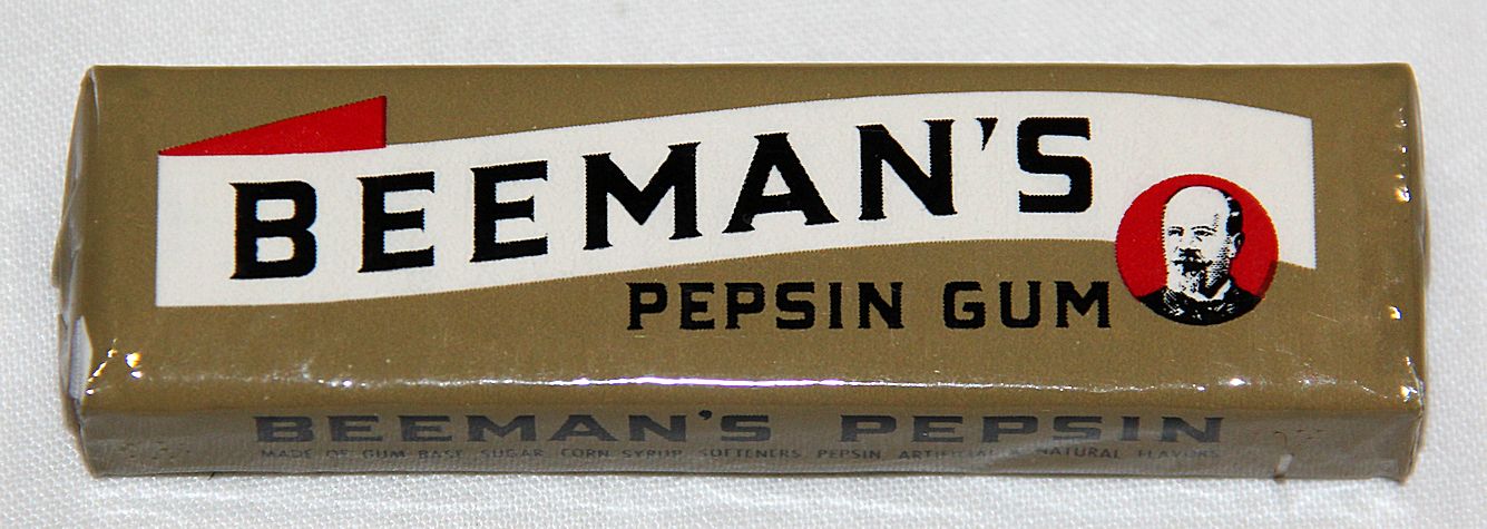 E833. UNOPENED WWII PACK OF BEEMAN'S PEPSIN CHEWING GUM - B & B Militaria