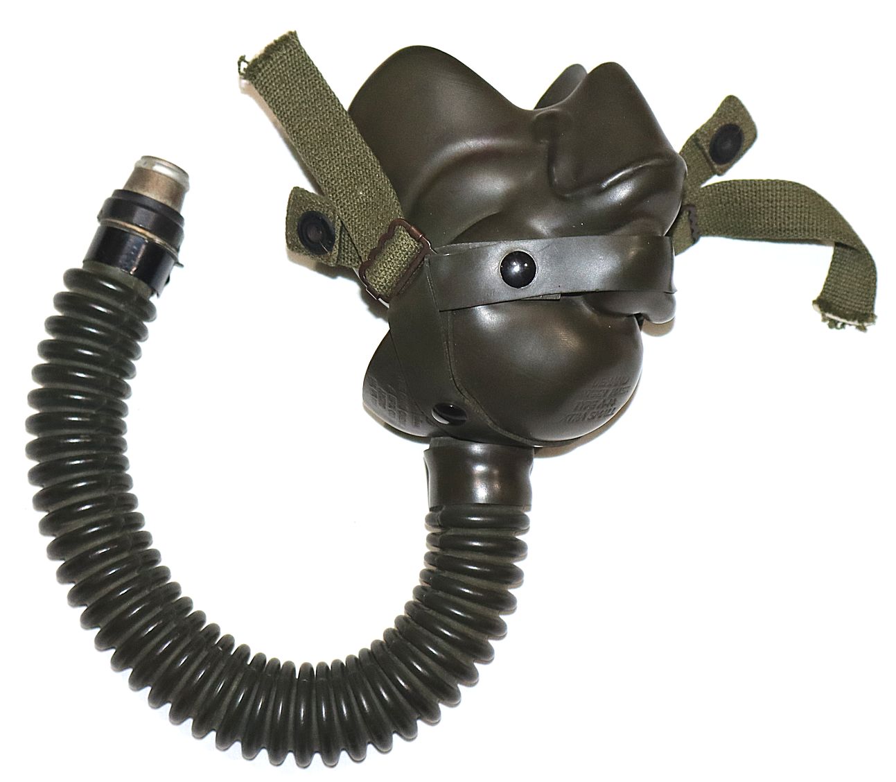 E855.NICE WWII AAF TYPE A-14 DEMAND OXYGEN MASK WITH HOSE - B & B Militaria