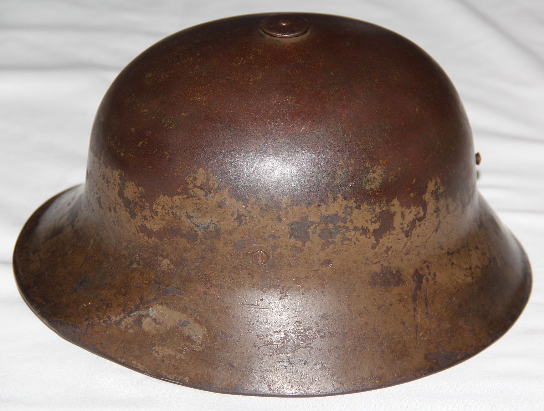 B650. RARE WWI AUSTRIAN BERNDORFER HELMET WITH LINER AND CHINSTRAP - B ...